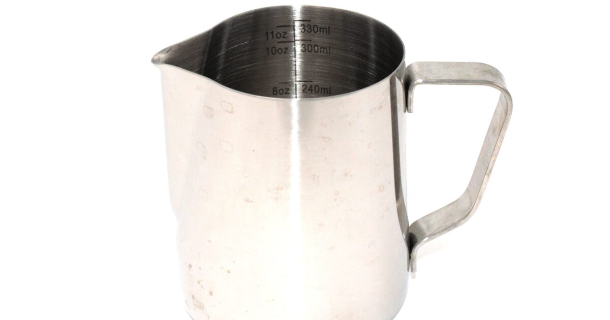 HOME BARISTA MILK PITCHER 350ML WITH GRADUATION POLISHED - Buy online ...